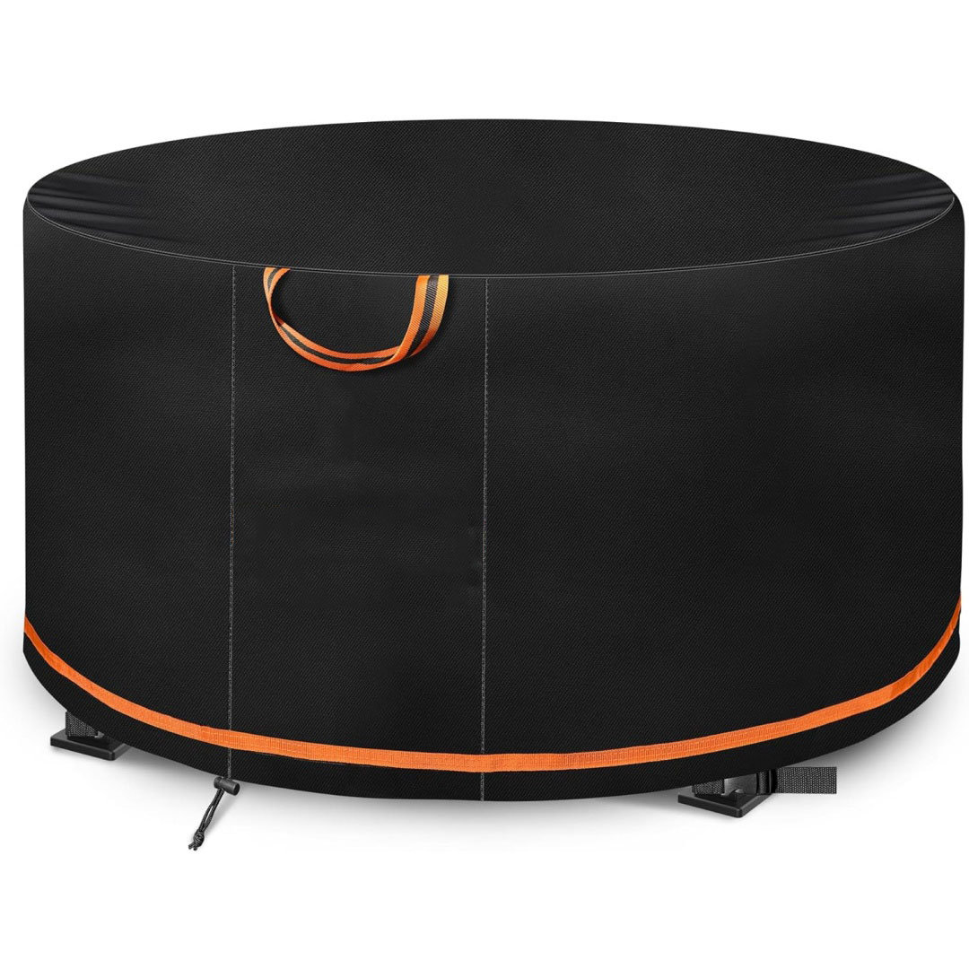 17 Stories Fire Pit Cover Round 48 Inch [2025 Upgraded 1000D Heavy Duty ...